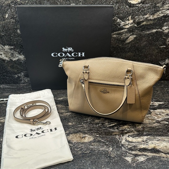 Coach | Bags | Coach Elise Taupe Purse | Poshmark